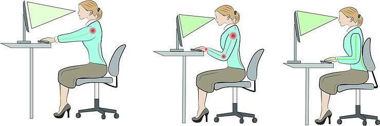 Ergonomija Pri Sedenju - Zaslon | Ergos.si